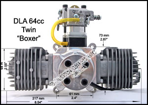 DLA 64cc Twin Engine
